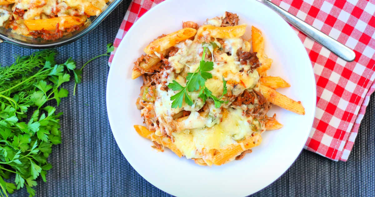 Easy Cheesy Beef Barbeque Casserole Bake | Juggling Midlife